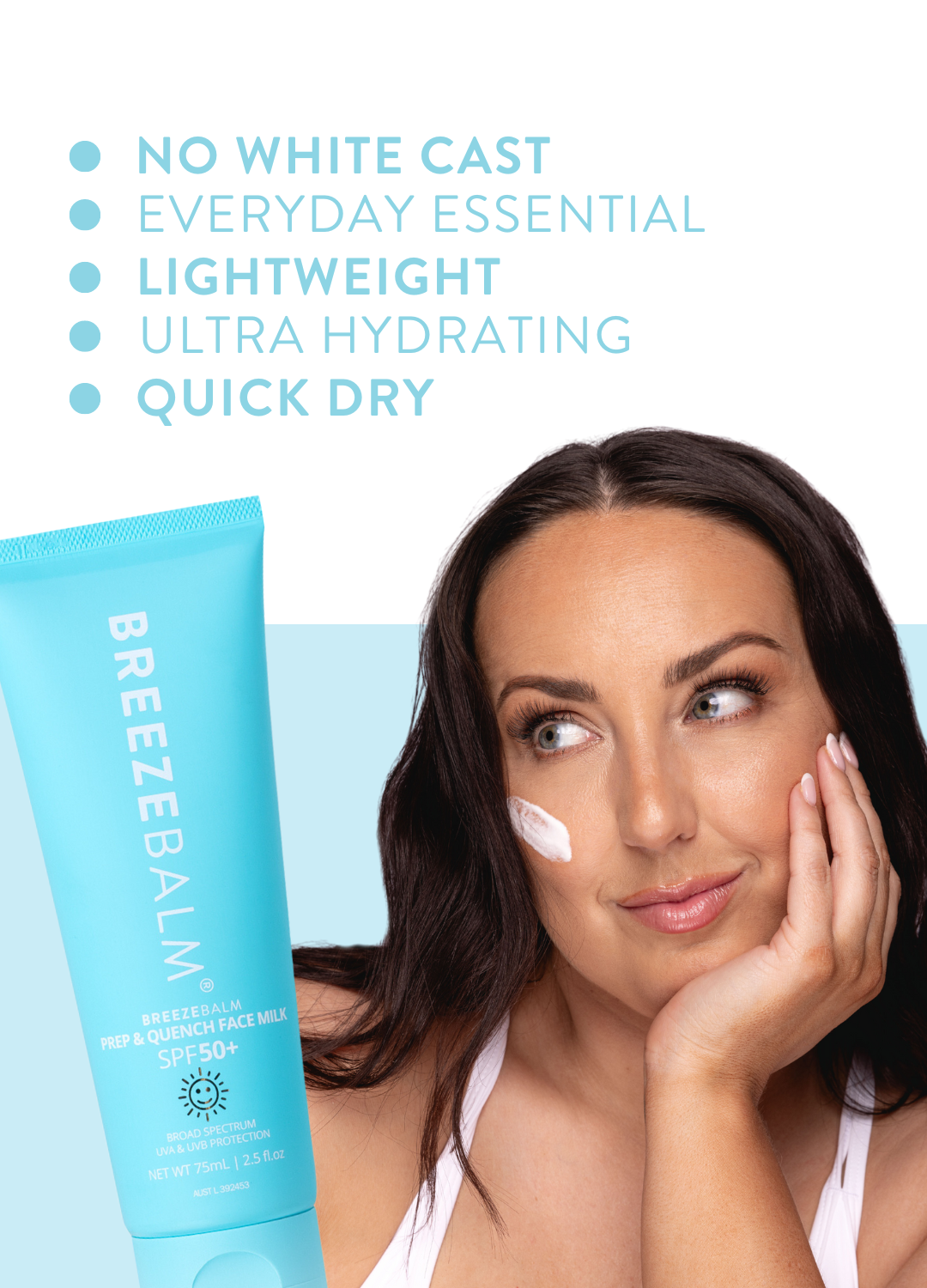 SPF50+ Prep and Quench Face Milk – Breeze Balm